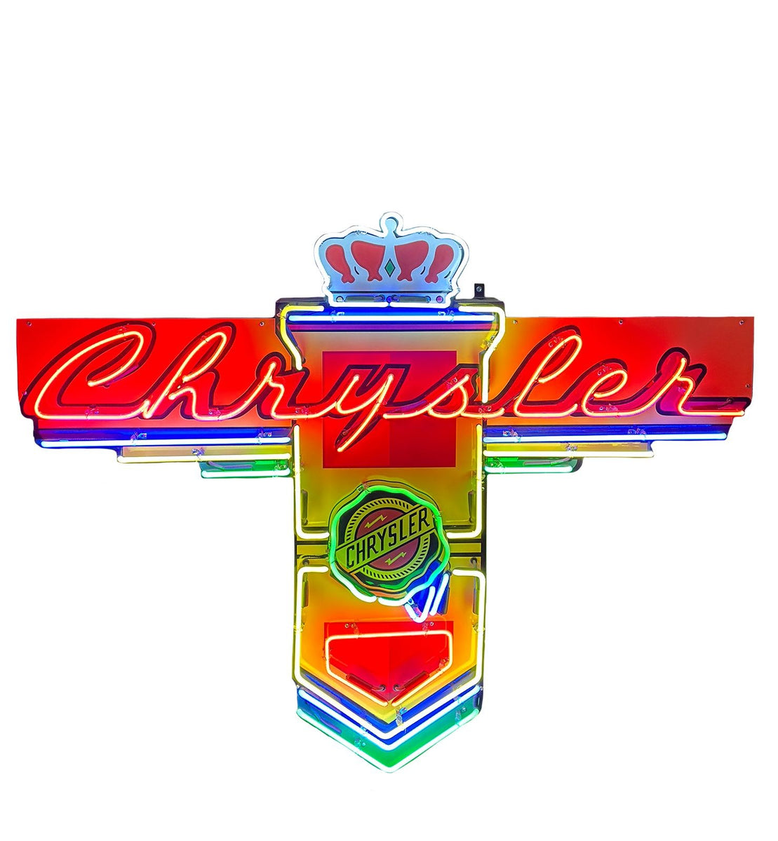 Vintage Chrysler Neon Sign, 20th Century – Pegaso Gallery Design
