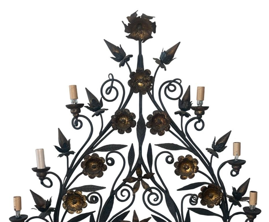 Monumental Pair of Italian Girandoles (Tree‑Form Candelabra) Mid‑20th ...